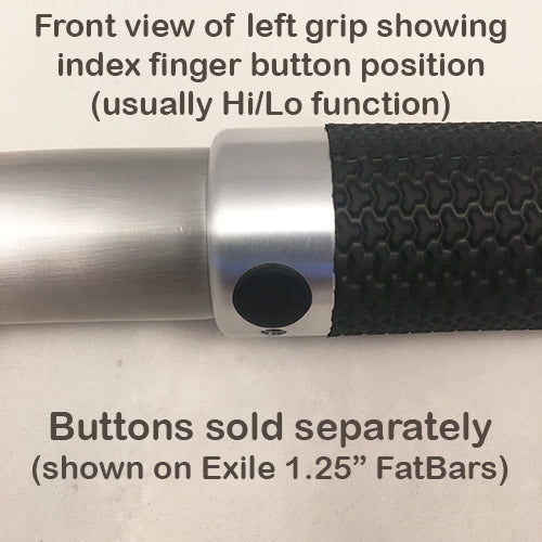 Memory Foam Insert Grips with optional button-mounting holes – Exile Cycles