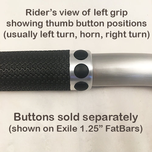 Memory Foam Insert Grips with optional button-mounting holes – Exile Cycles